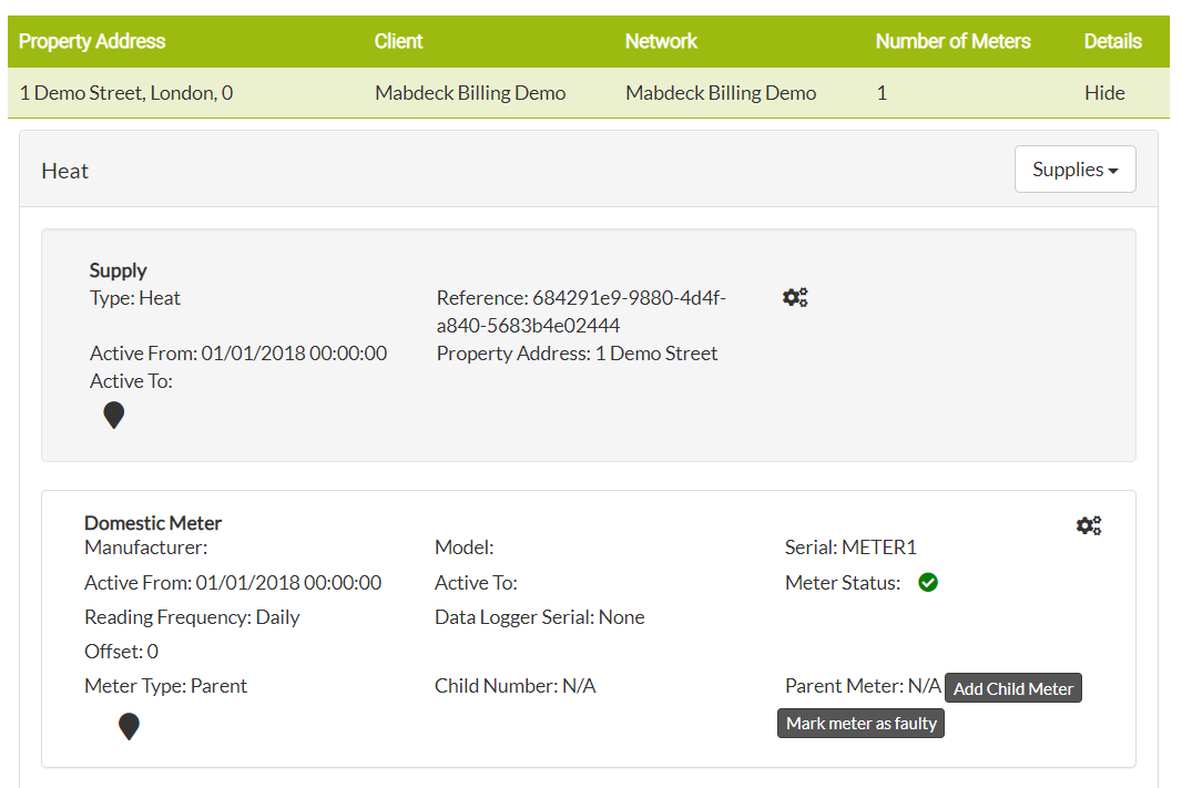 Completing a Meter Exchange – Mabdeck Support