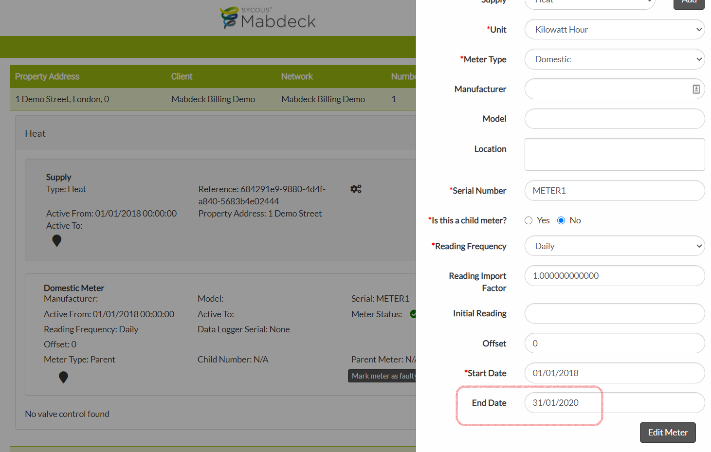 Completing a Meter Exchange – Mabdeck Support